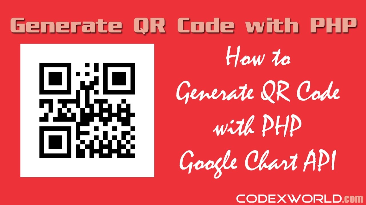 How to Generate QR Code with PHP using Google Chart API