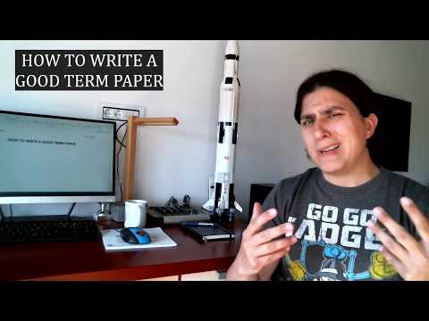 How to write a good term paper?