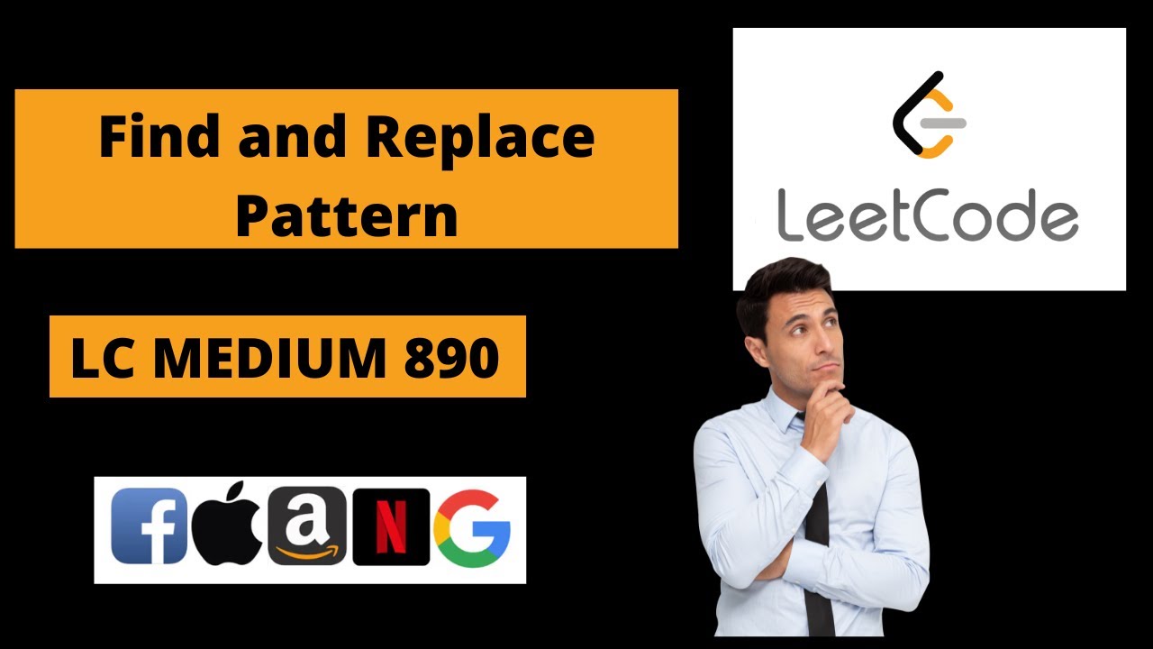 Find and Replace Pattern || Leetcode Medium 890 || HashMaps