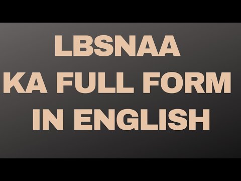LBSNAA ka full form in english #shorts #superamazingway