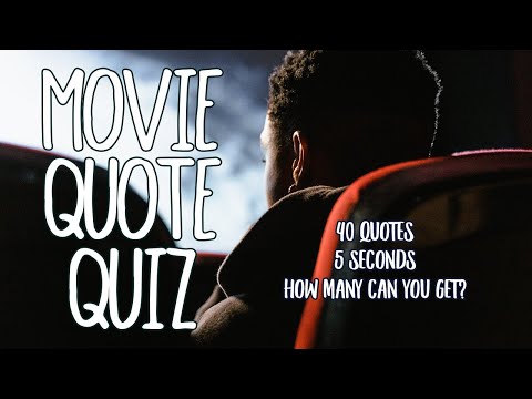 Movie Quote Quiz | Test Your Film Knowledge with 40 Multiple-Choice Questions! πΏπ¬