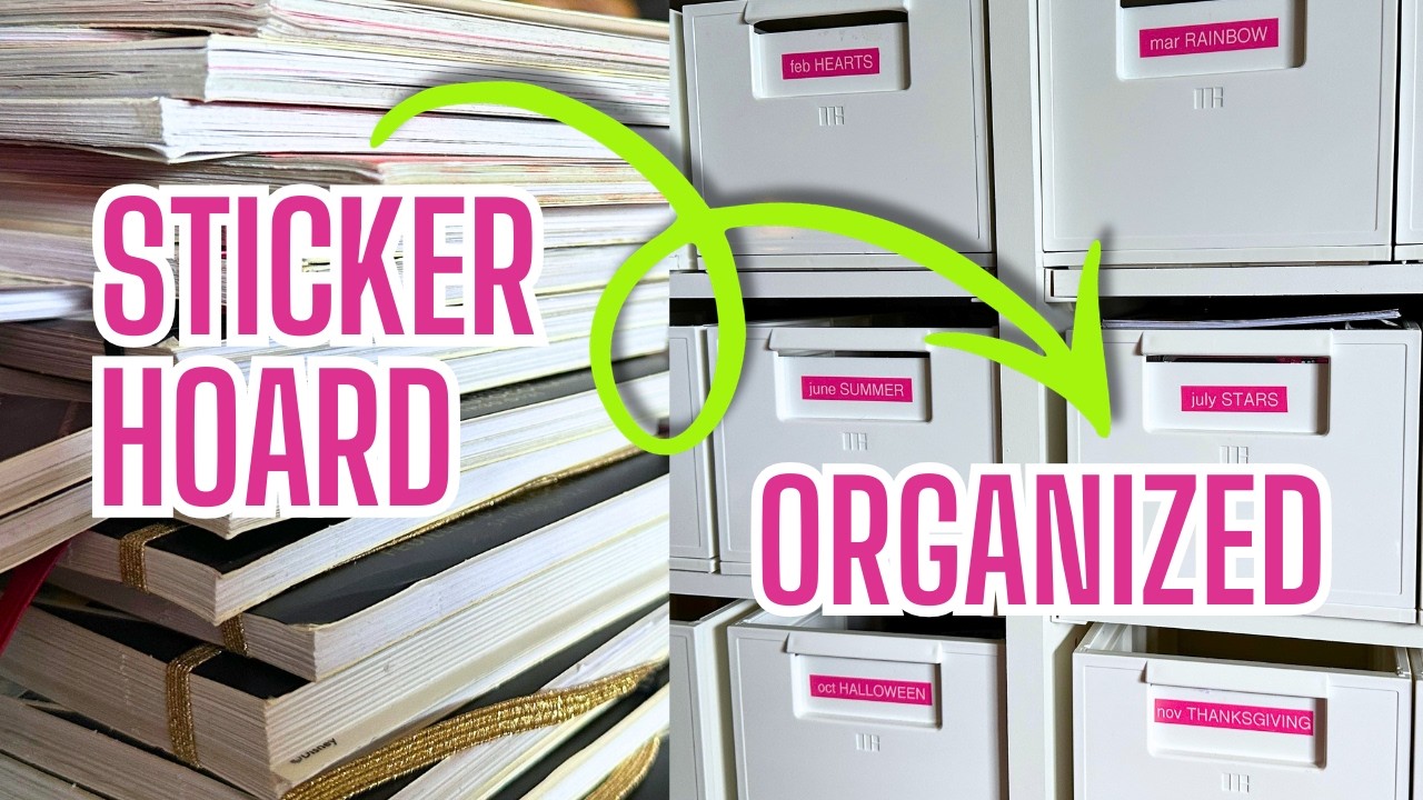 ORGANIZE With Me! 10 Years of Sticker Hoarding