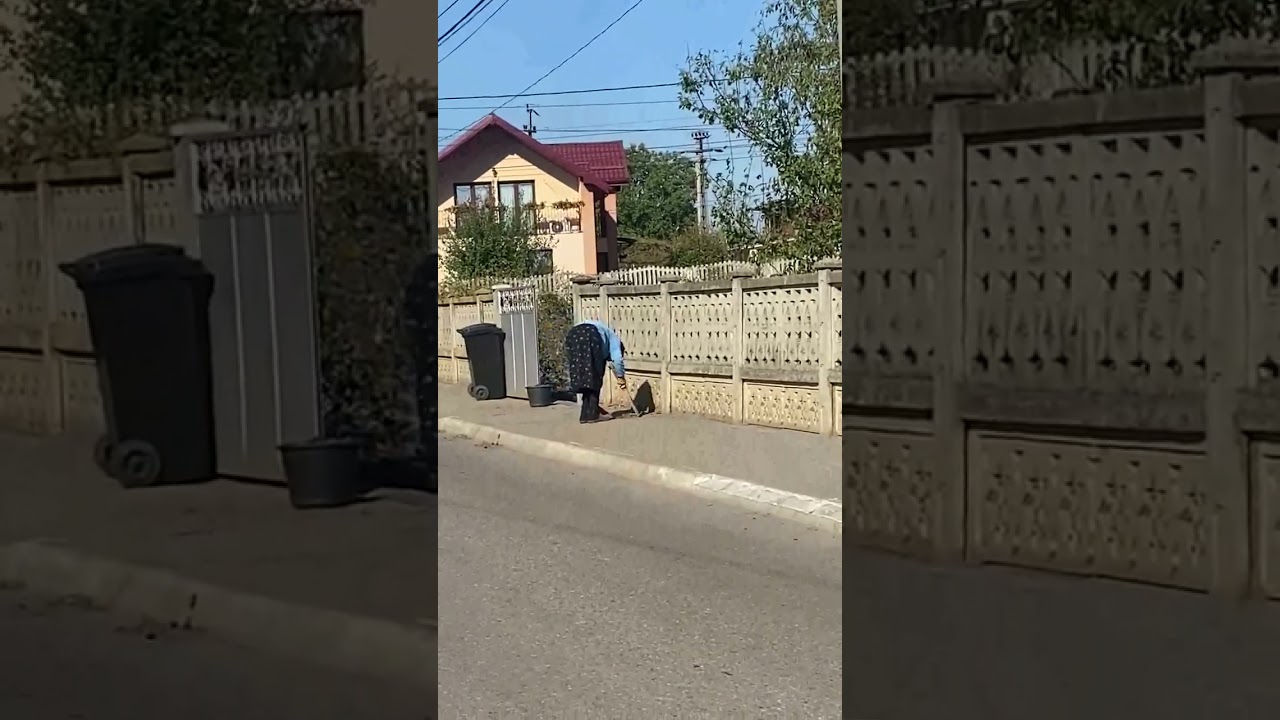 ❤️Această bătrână își mătură trotuarul ZILNIC, FĂRĂ să-i spună autoritățile! E bine de luat exemplu?