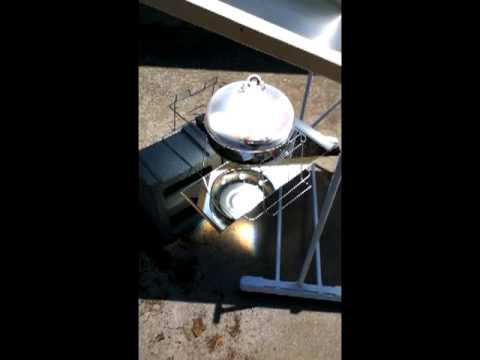 Solar Cooking Totinos Pizza Fresnel Lens
