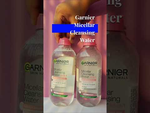 Garnier Micellar Cleansing water🫧✨ #skincare #cleaning #makeup