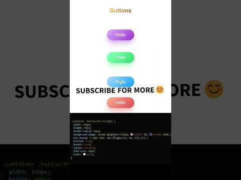 "Stylish Flex Buttons with Gradient Effects Using CSS" #coding #css3animation #htmlcss #button
