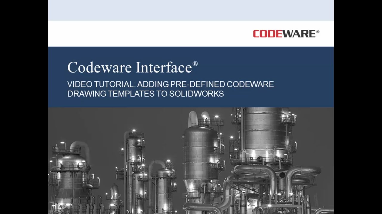 How to add pre-defined Codeware drawing templates to SOLIDWORKS
