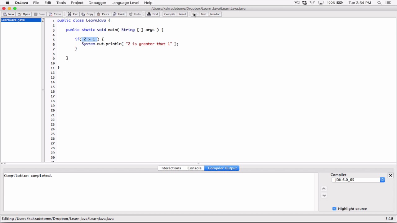 70. Relational operators: less than sign - Learn Java