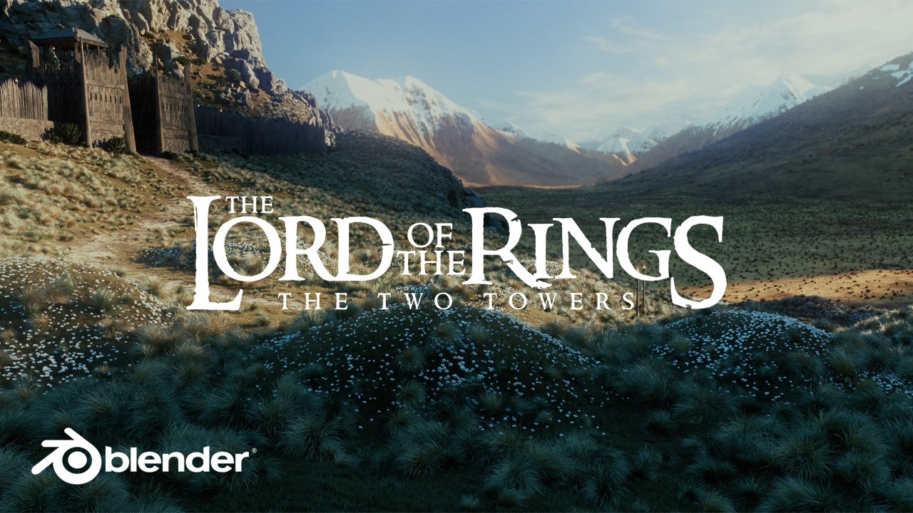 Recreating Edoras in Blender