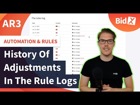 AR3 - History Of Adjustments In The Rule Log