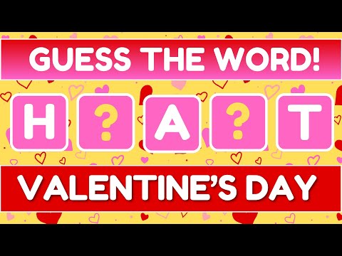 ESL Vocabulary Game for Valentine's Day š | Guess 10 Valentine's Day Words in English