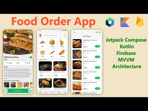 ✅ Food App android studio tutorial - how to make food ordering app? 🔥