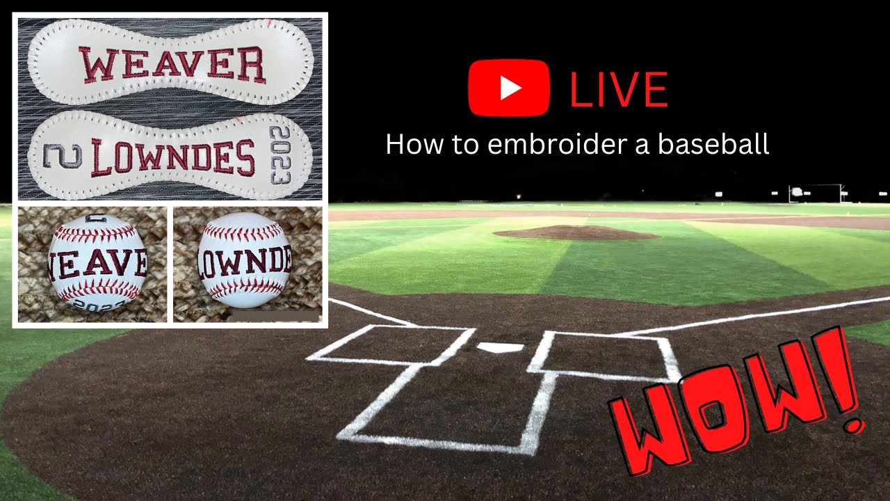 How to Embroider on a Baseball | Personalized Baseball | Etsy shop