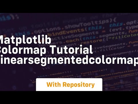 Matplotlib colormap tutorial linearsegmentedcolormap