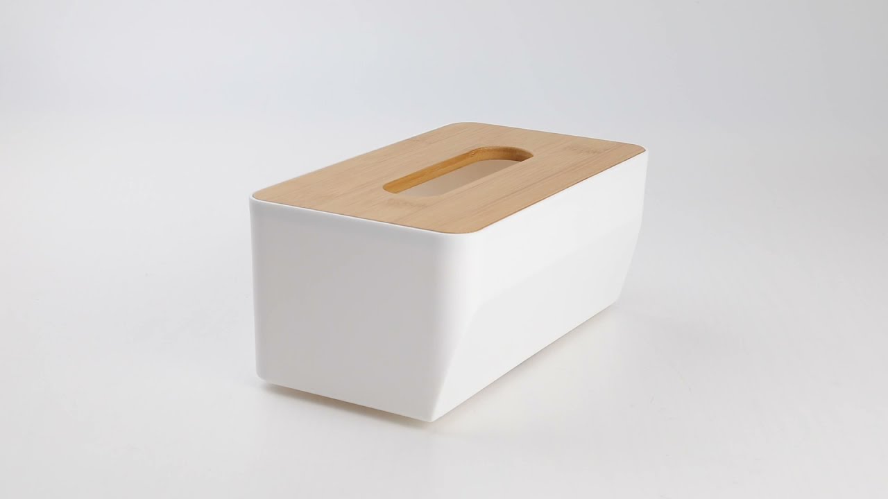 Bamboo Rectangular Tissue box | Basicwise brand