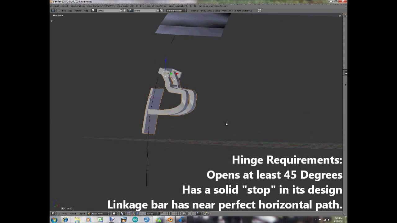 R2D2 Dome Side Panel Hinge
