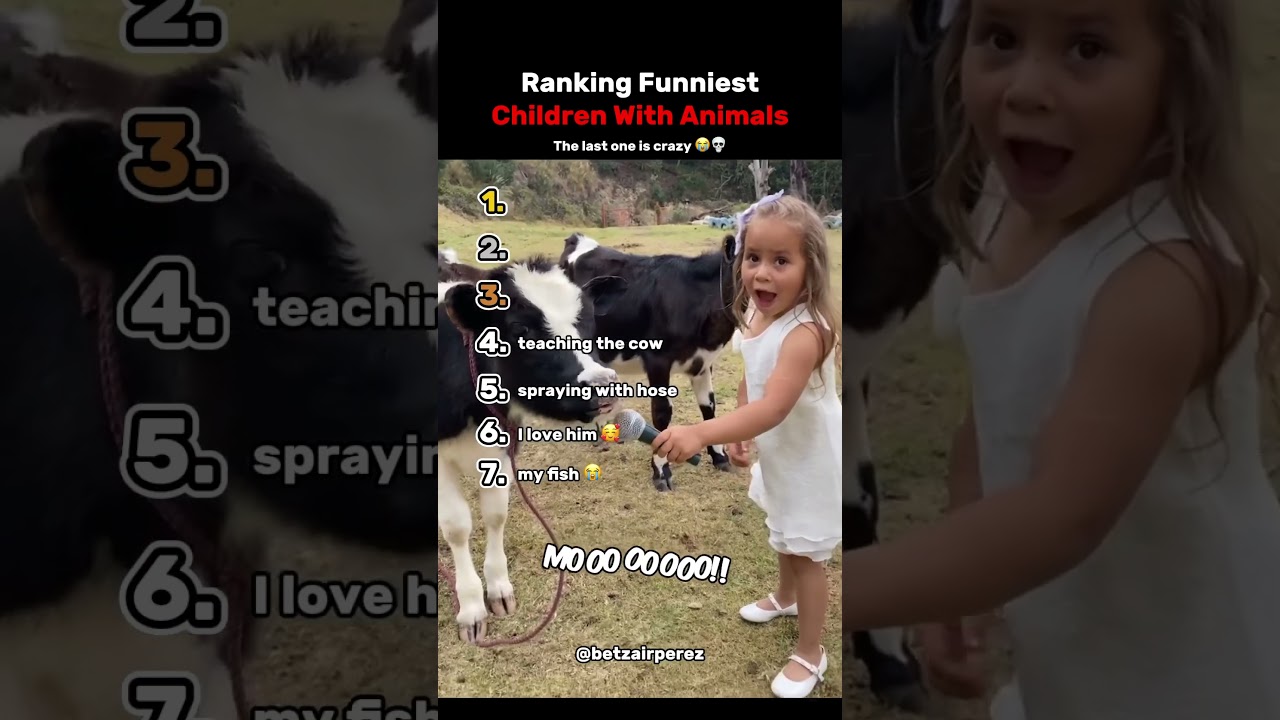 Ranking The Top 7 Funniest Children With Animals