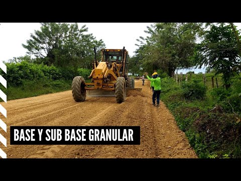 Bases y Sub Bases Granulares - 🚛 Extensión, Céreo y Compactación.