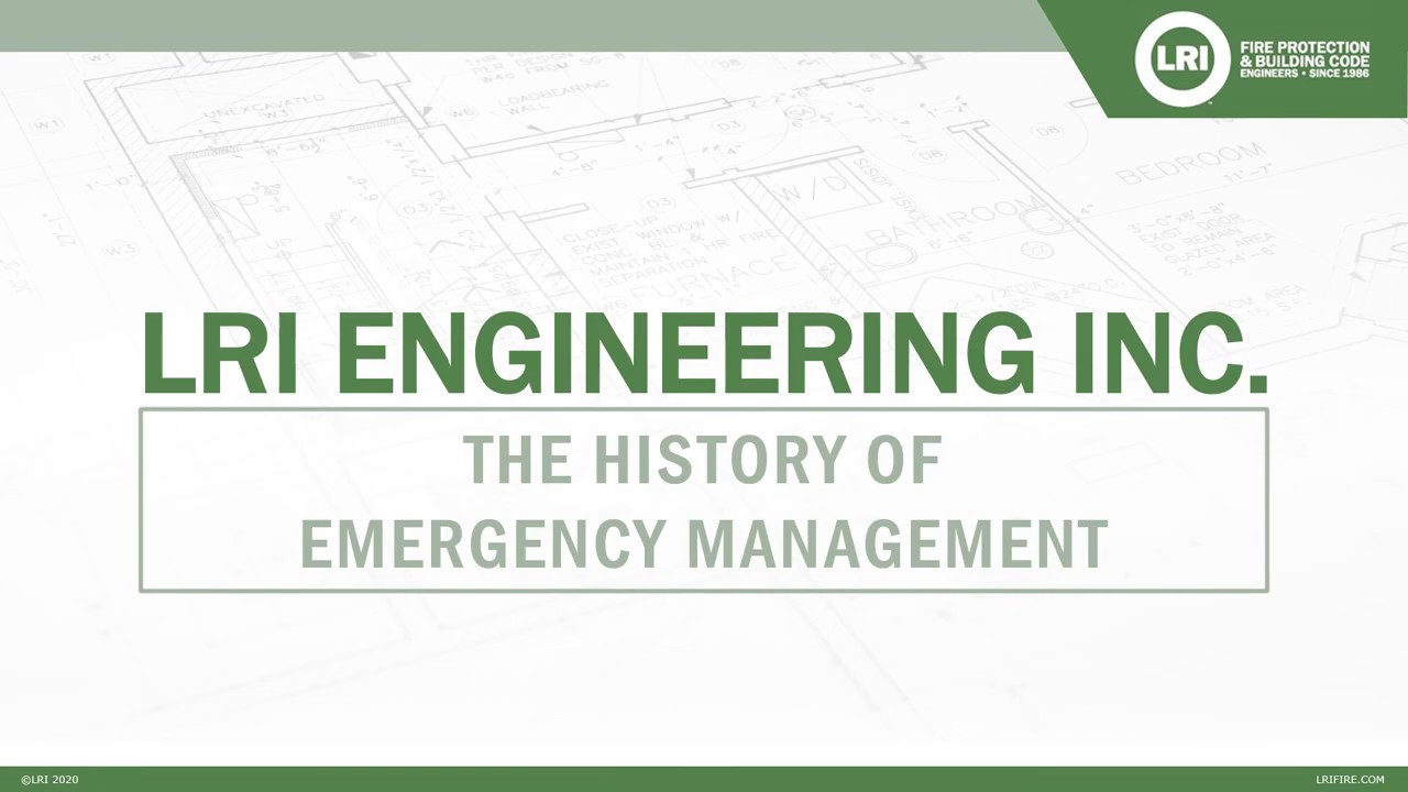 A Brief History of Emergency Management (EPW 2020 Part 1/5)