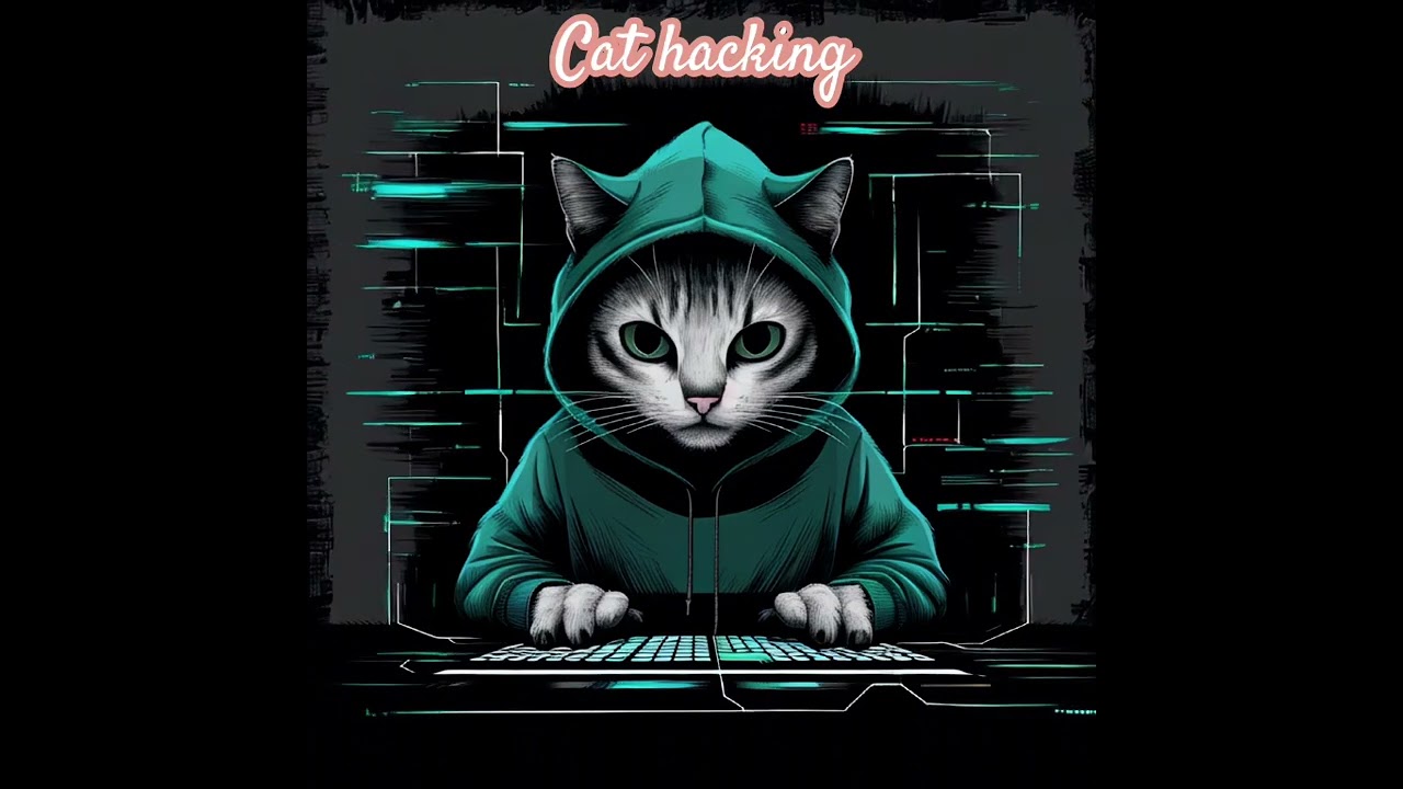 Hacking cat #programmer #coding #softwareengineer