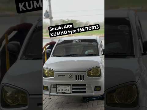 Suzuki Alto upgrade with KUMHO tyre 165/70R13 #suzukialto #kumhotyre #kumho #jatttyresjahanian