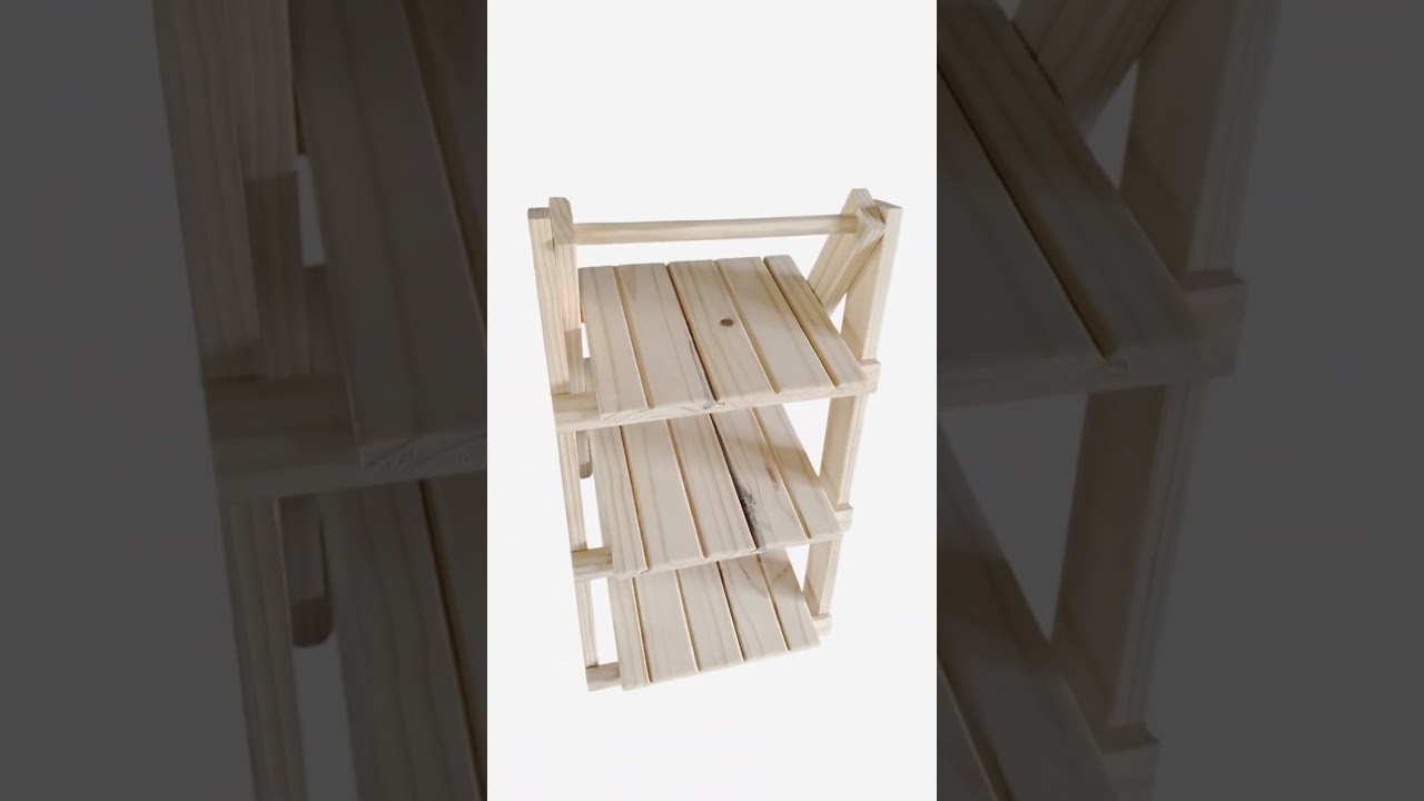 Collapsible 3-Tier Cupcake Stand. #woodwork #cakestand #cakedecorating