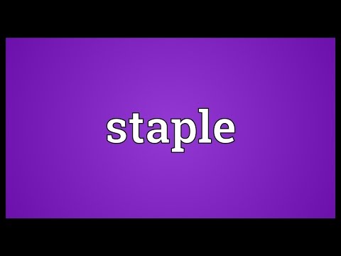 Staple Meaning