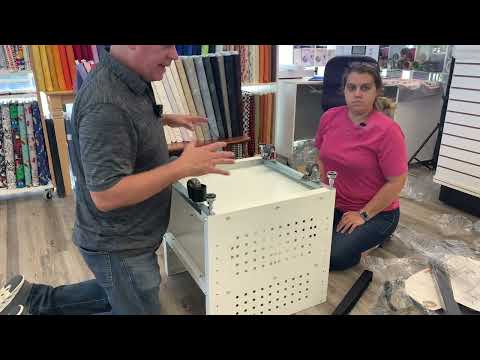Building the Brother PR series embroidery stand prstnd2