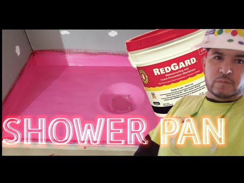 Best Explained Redgard Waterproofing Video On Internet #showerpan #liner #Fabric Divot Method