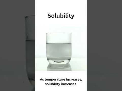 What is solubility?