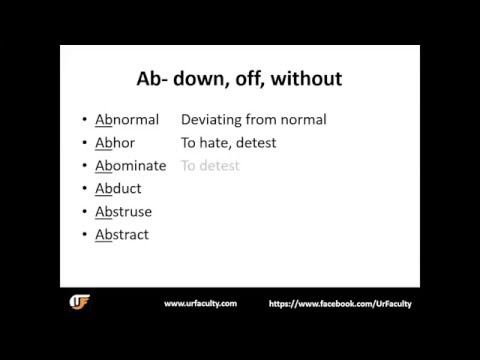 Vocabulary Building (Root Based) - I by UrFaculty.com