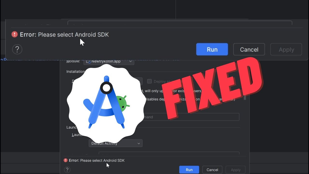 “Android Studio Error ‘Please Select Android SDK’ – Quick Fix”
