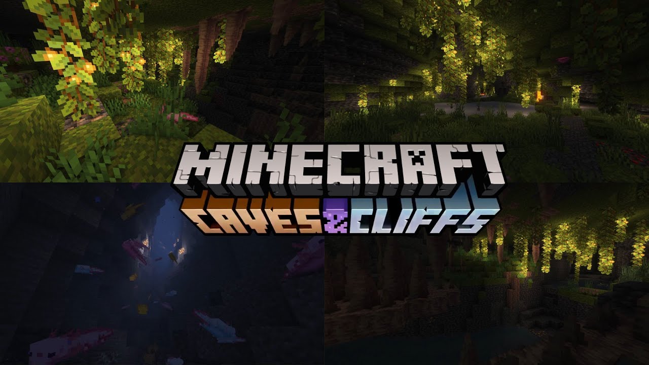 Minecraft 1.18. Live wallpaper Caves.