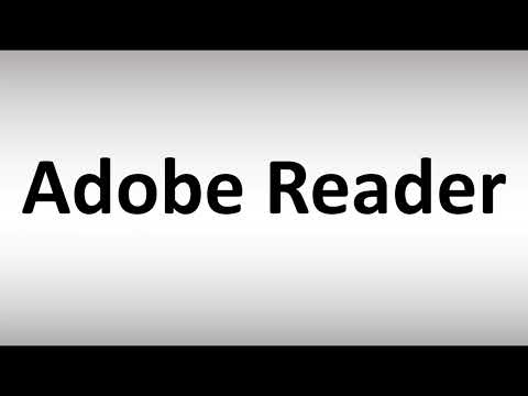 How to Pronounce Adobe Reader
