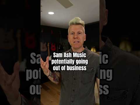 Sam Ash Music potentially going out of business 👎🏻 #guitar #musicstore #guitarstore #guitarist