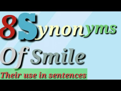 Synonyms of smile ||Synonyms of laughing ||Synonyms of chortle