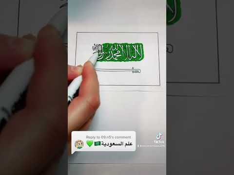 #saudiarabia #السعودية #flag #saudinationalday2022 #coloring #satisfying #shorts #fypシ