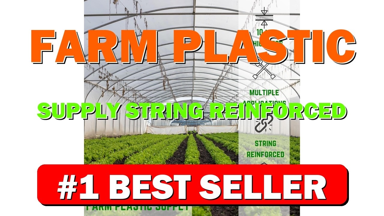 Farm Plastic Supply String Reinforced 4 Year UV Resistant 10 mil - B0CT41QPMK