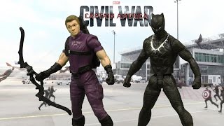 Marvel Captain America Civil War Miniverse Marvel's Hawkeye vs. Black Panther from Hasbro