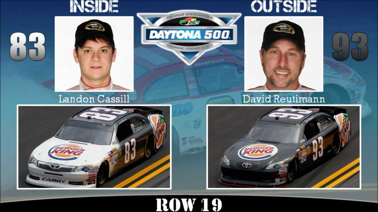 2012 Daytona 500 Starting Grid
