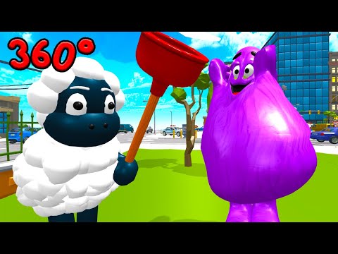 Grimace Shake zerotwo in AMANDA THE ADVENTURER VR 360° Video 4K