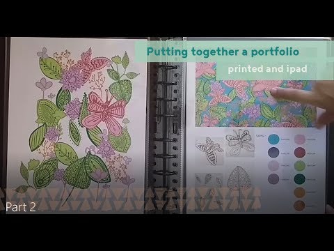How to create a textile design portfolio? | Printed and Ipad portfolio overview.