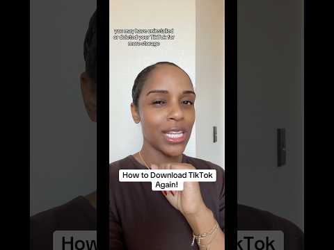 How to download TikTok again #hacks #tiktok #techhacks #ytshortsvideo