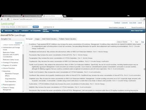 3) LexiComp Medication Database