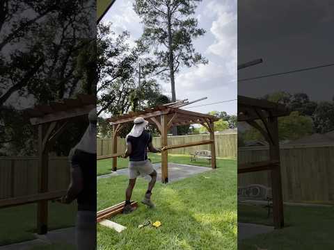 Maybe I should ask for permission next time.. Part Two #pergola #diy
