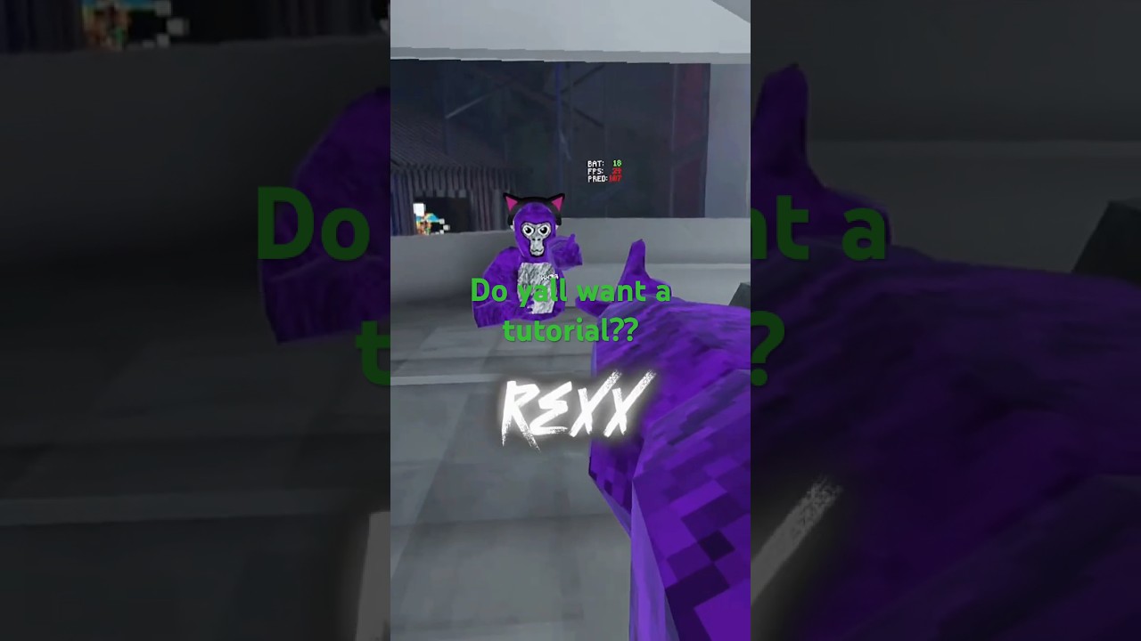 The Ocular Migraine is OP (Not real gorilla tag it’s monkey runners) #ocularmigraine #vr #viral #fyp