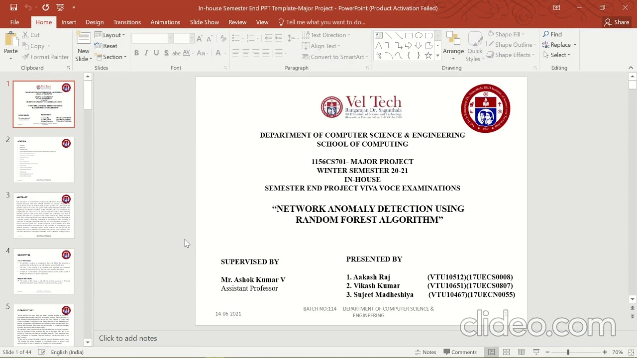 NETWORK ANOMALY DETECTION USING RANDOM FOREST ALGORITHM (demo video and ppt)