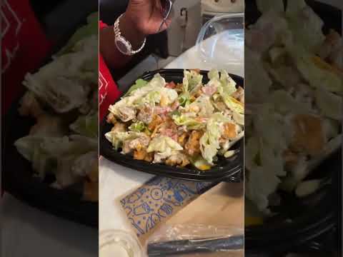 Dj eating healthy today Got him a DQ salad👍🙏🏾 #funny #djcece #shorts #trending #share #youtube #food