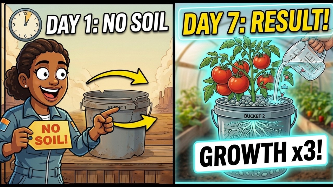 I Grew Vegetables In Buckets… Without Soil (7 Day Result)