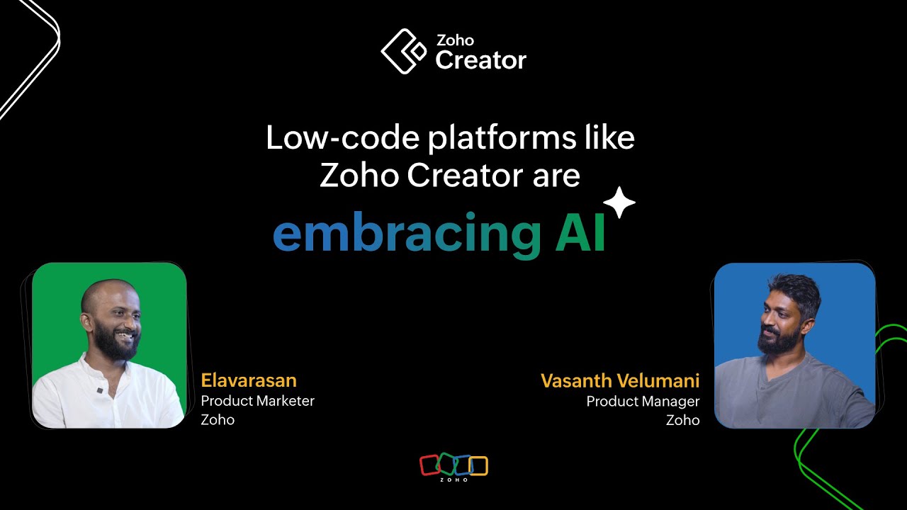 Low-code platforms like Zoho Creator are embracing AI